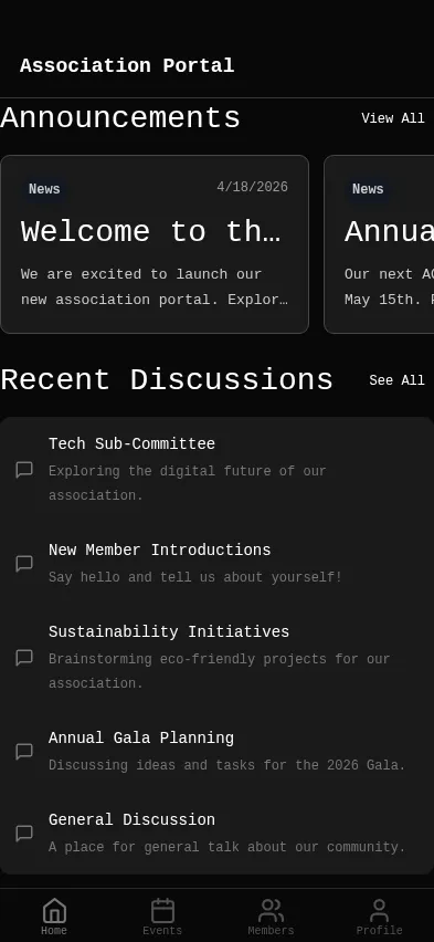 Association Portal