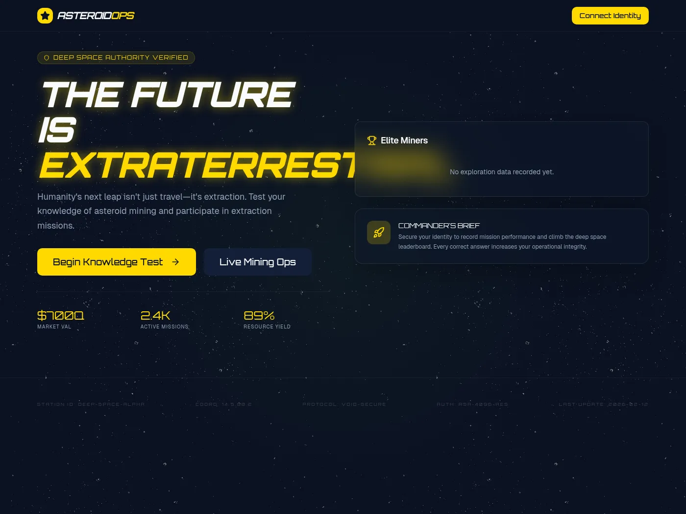 Asteroid Mining Quiz