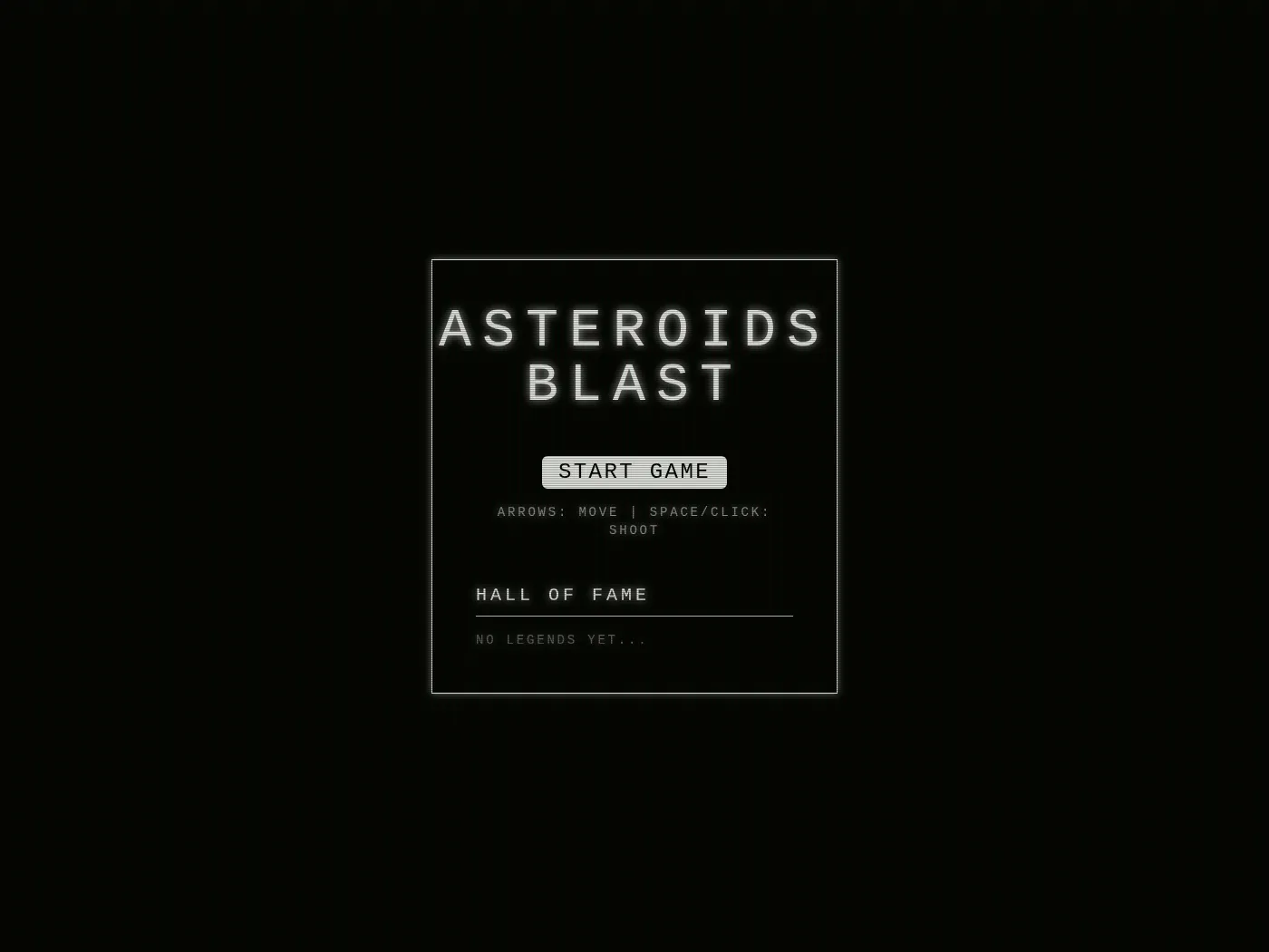 Asteroids Blast Game