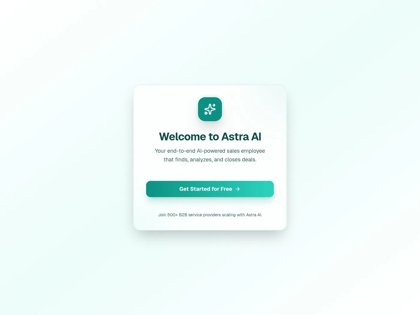 Astra AI Sales Assistant