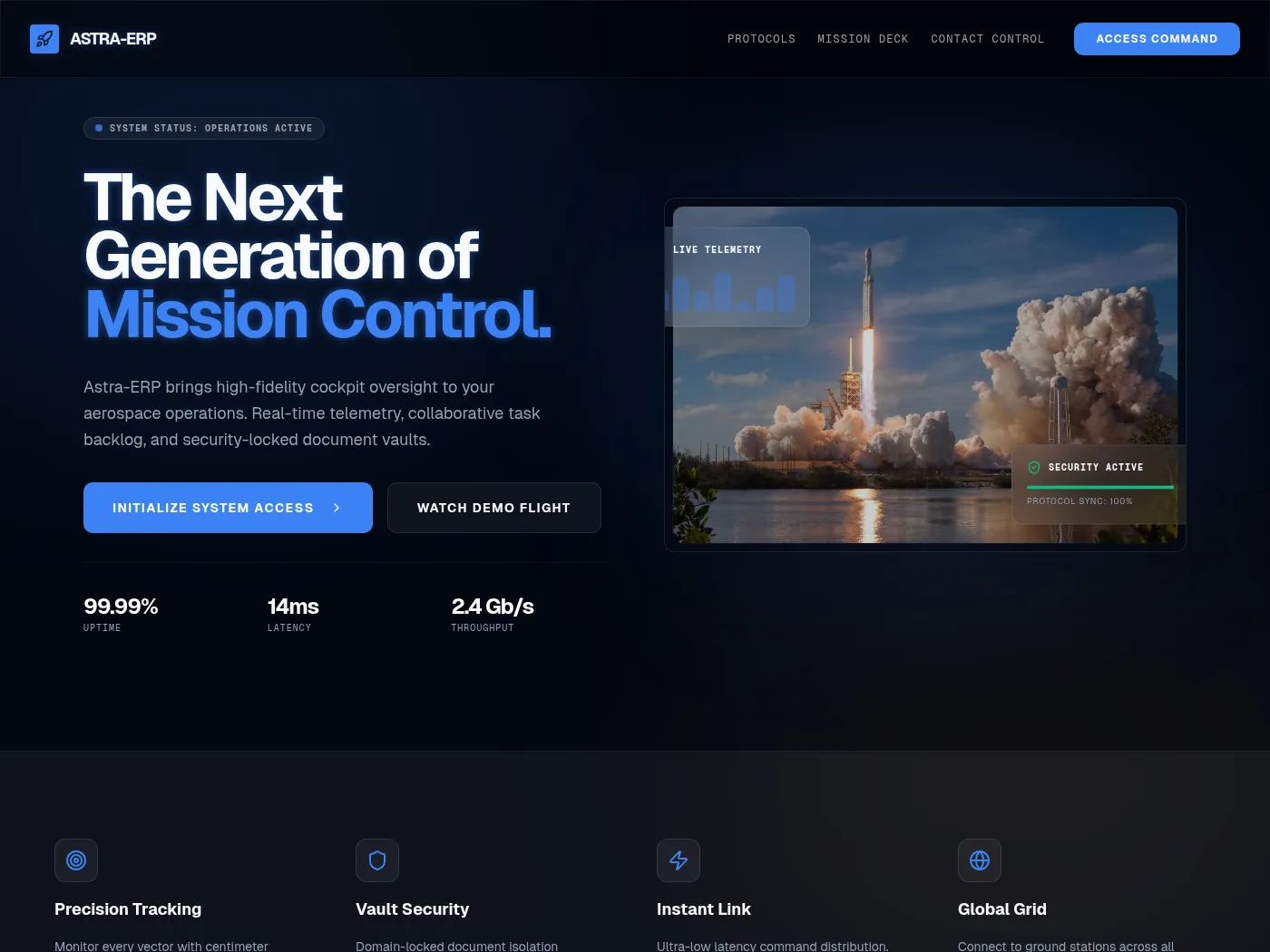 Astra-ERP Mission Control
