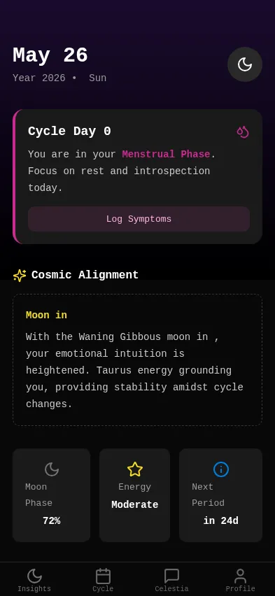 AstroCycle Tracker
