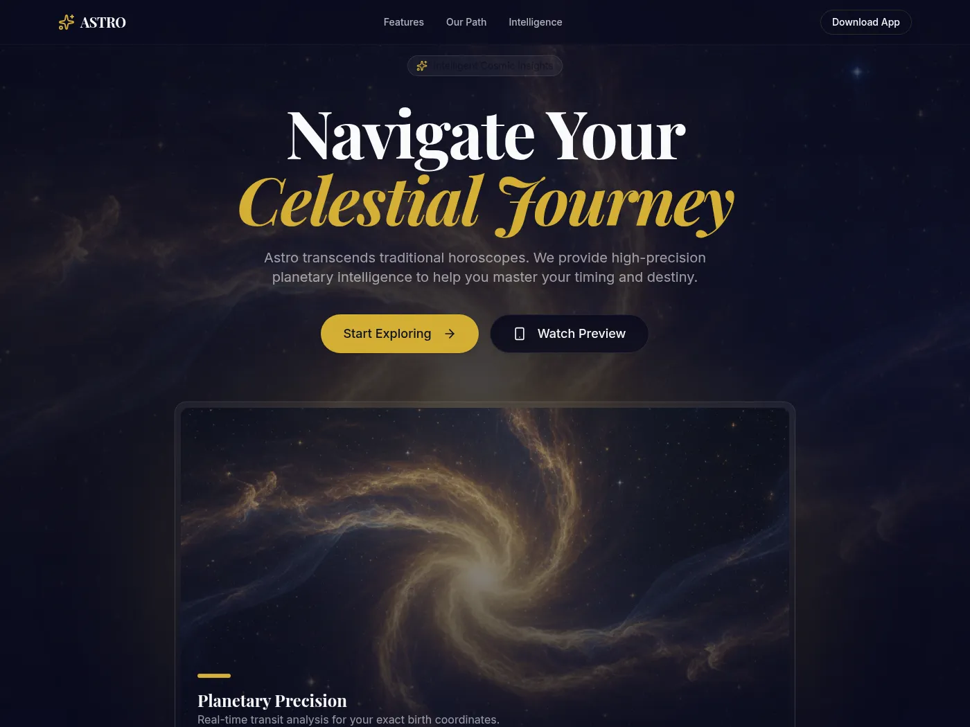 Astro App Landing