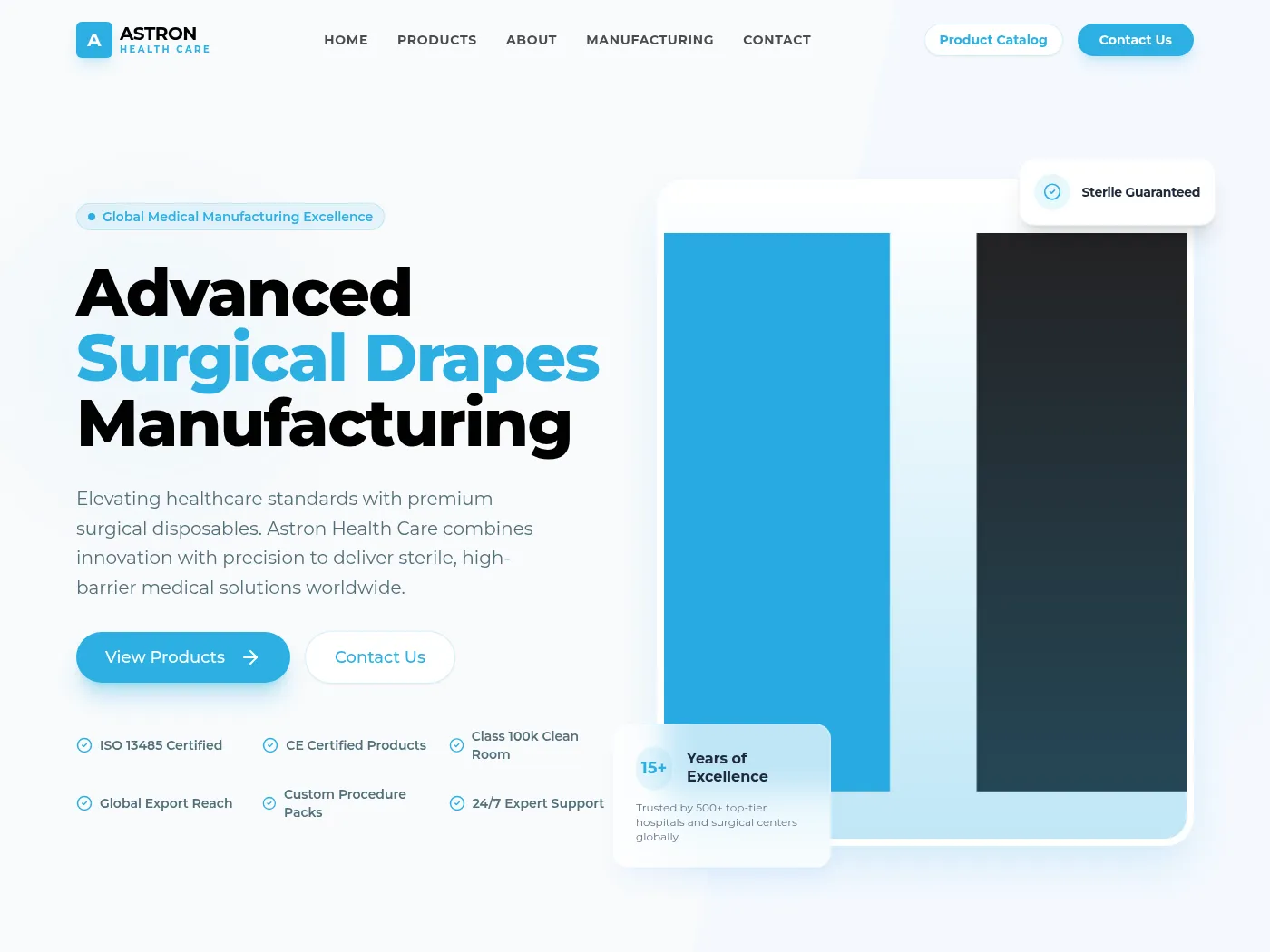 Astron Health Corporate Site