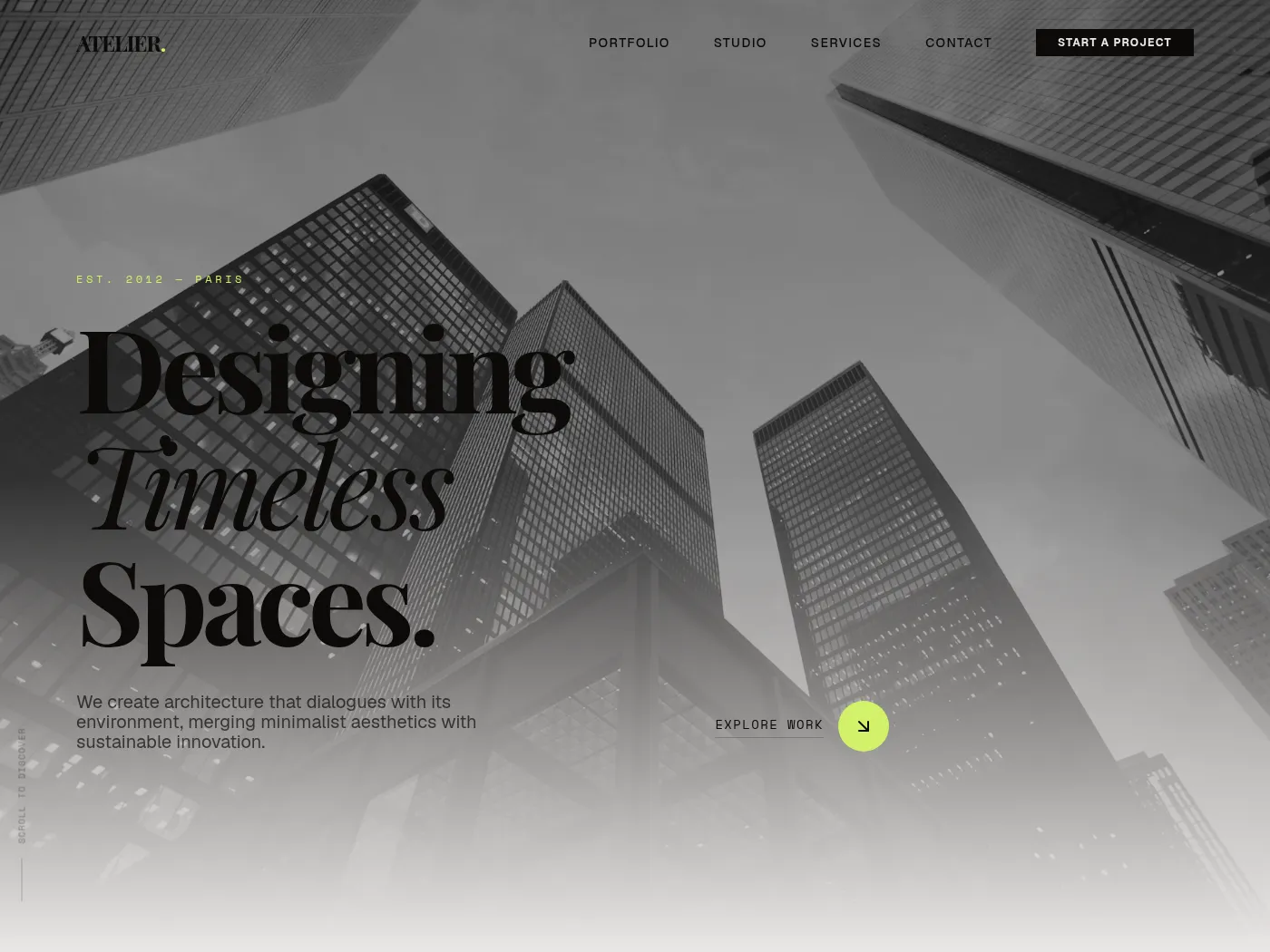 Modern Architecture Studio Site
