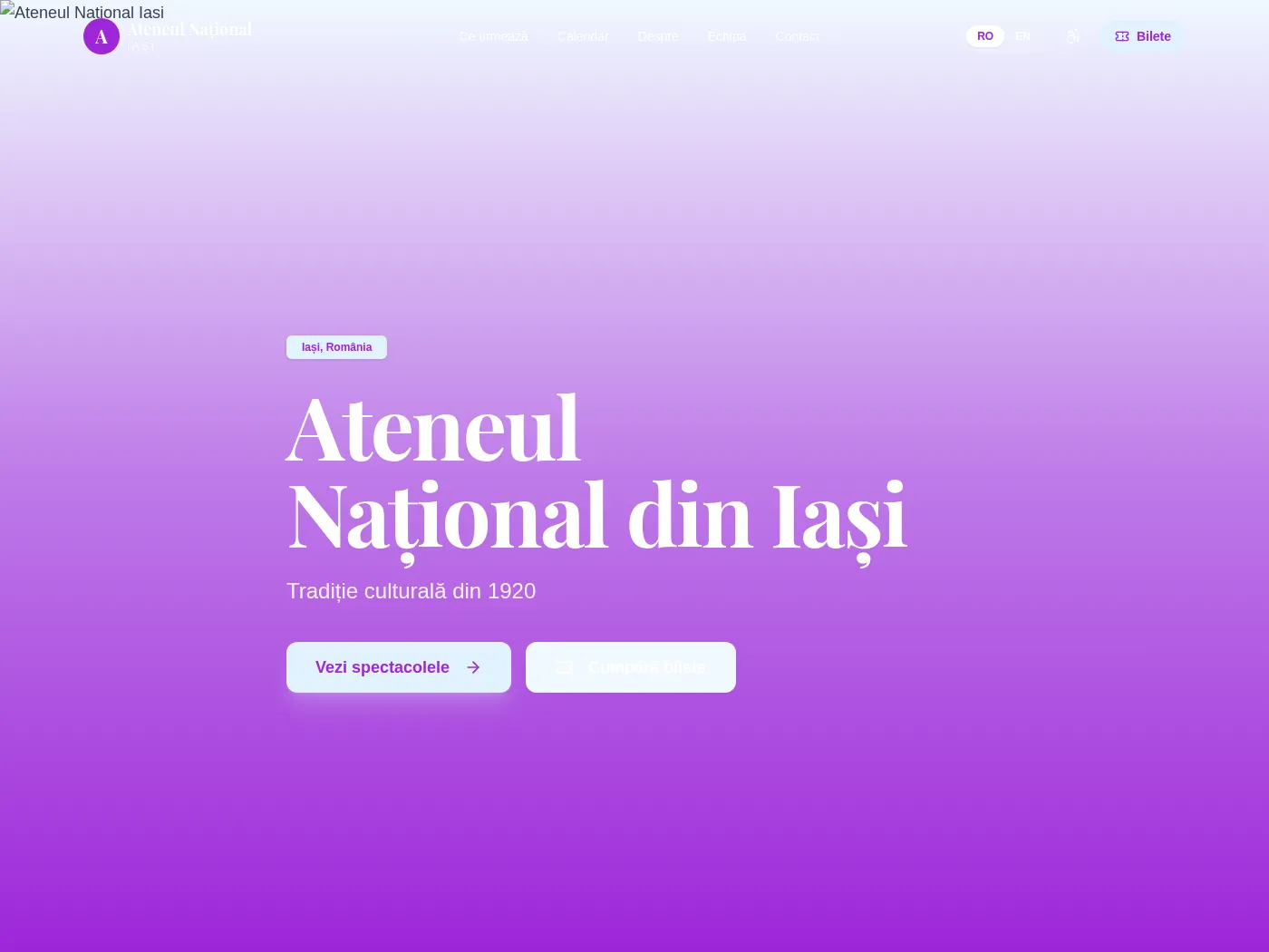 Ateneu Național Website