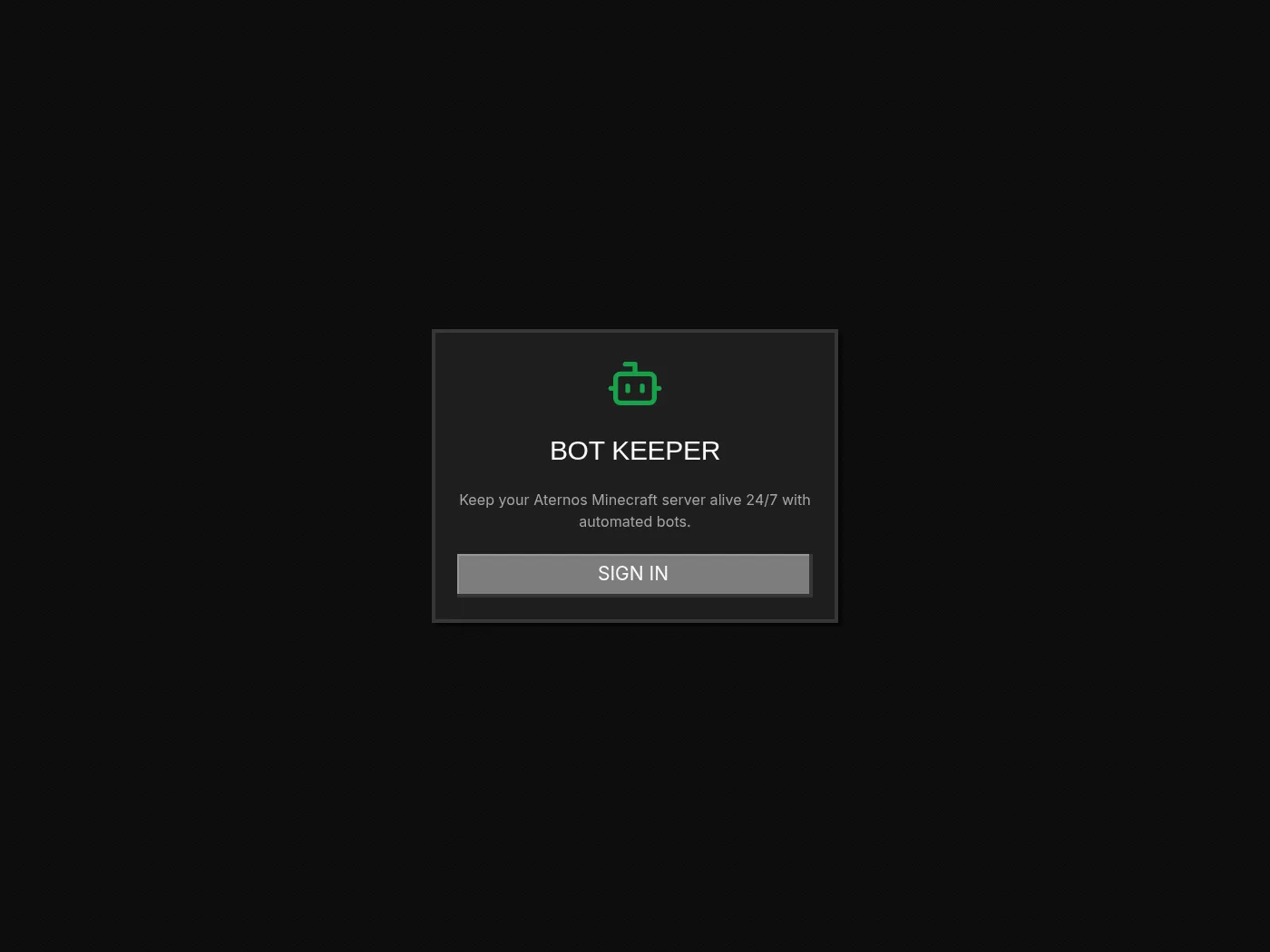 Aternos Bot Keeper