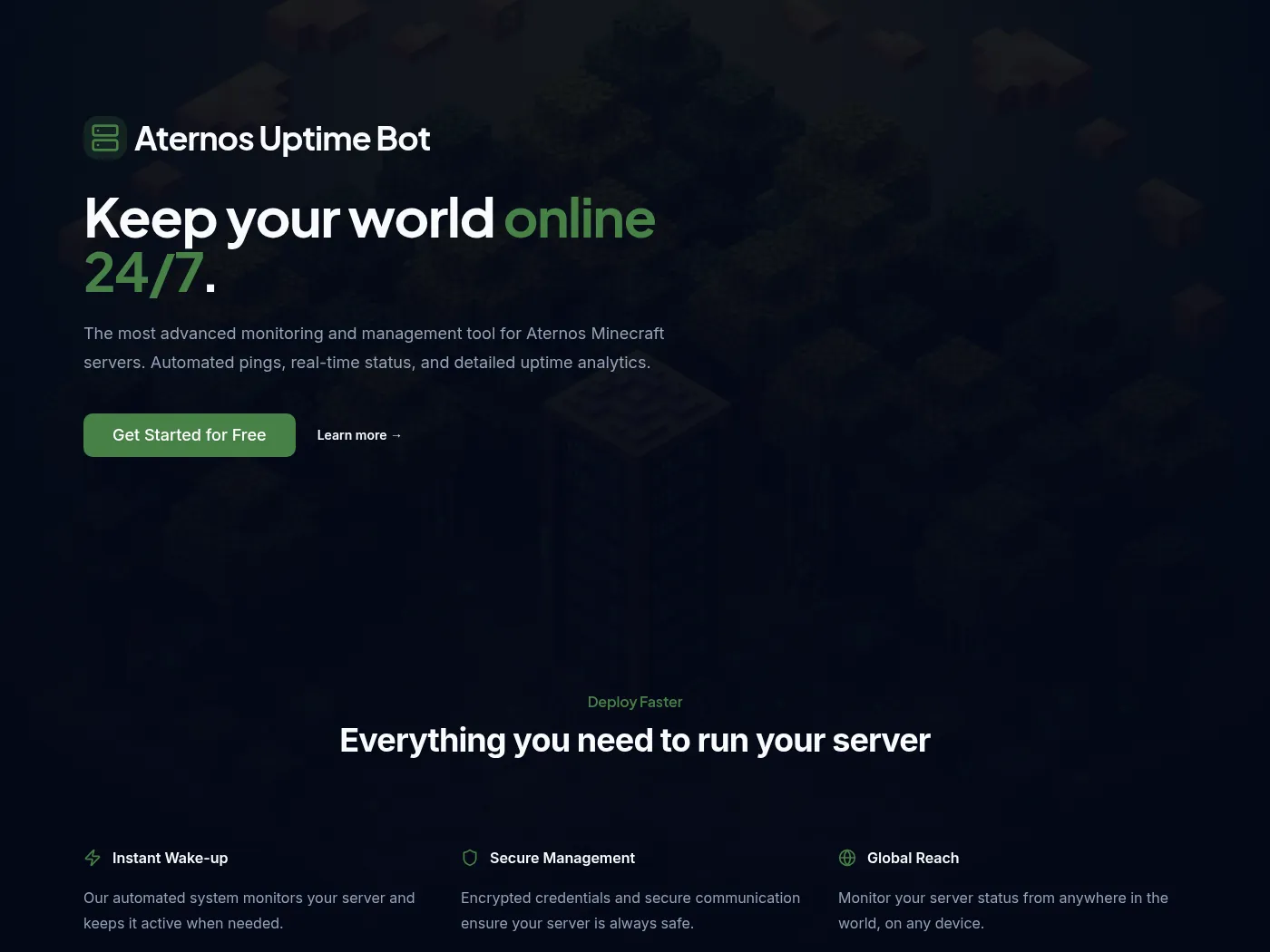 Aternos Uptime Bot