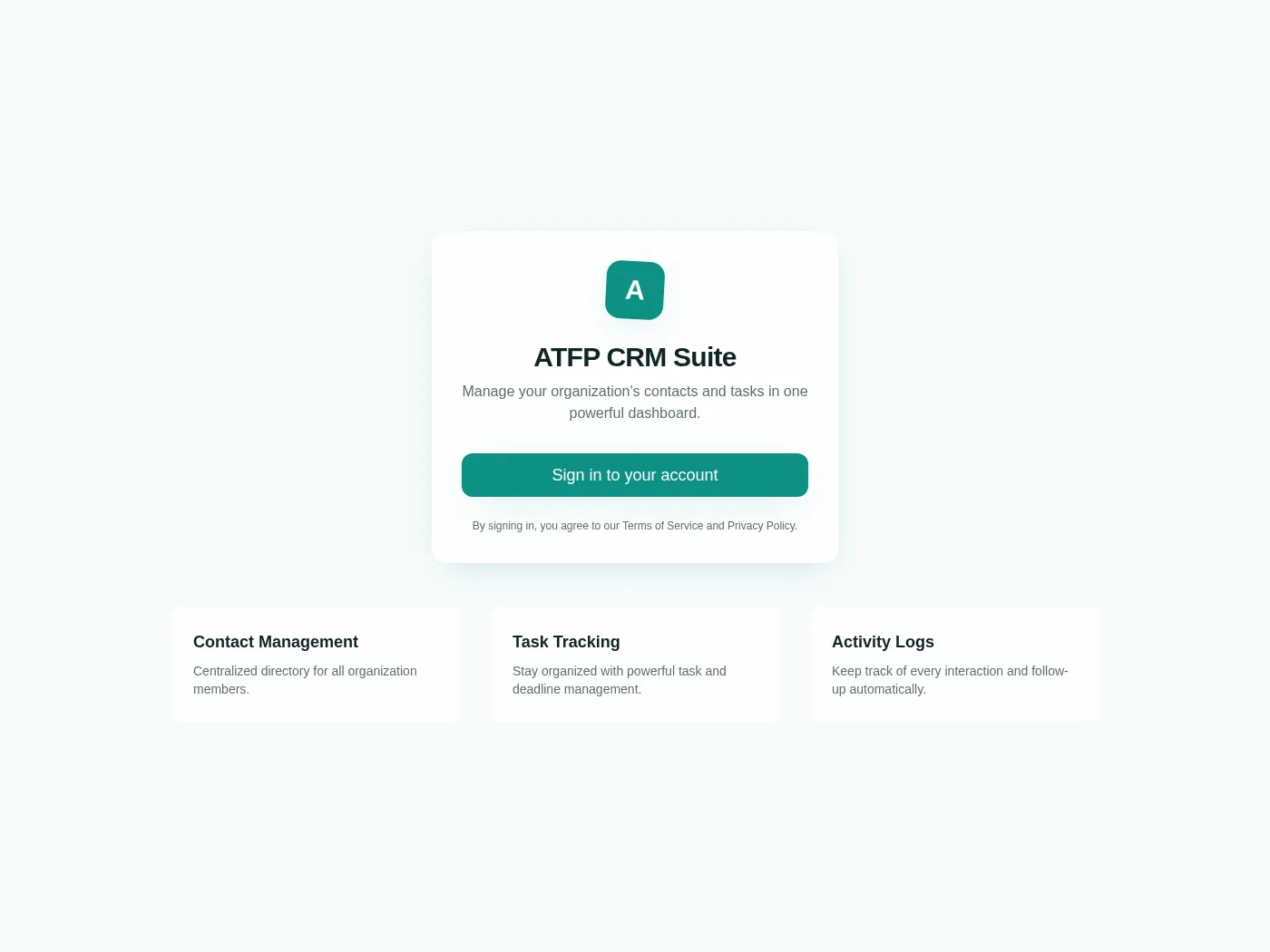 ATFP CRM Suite