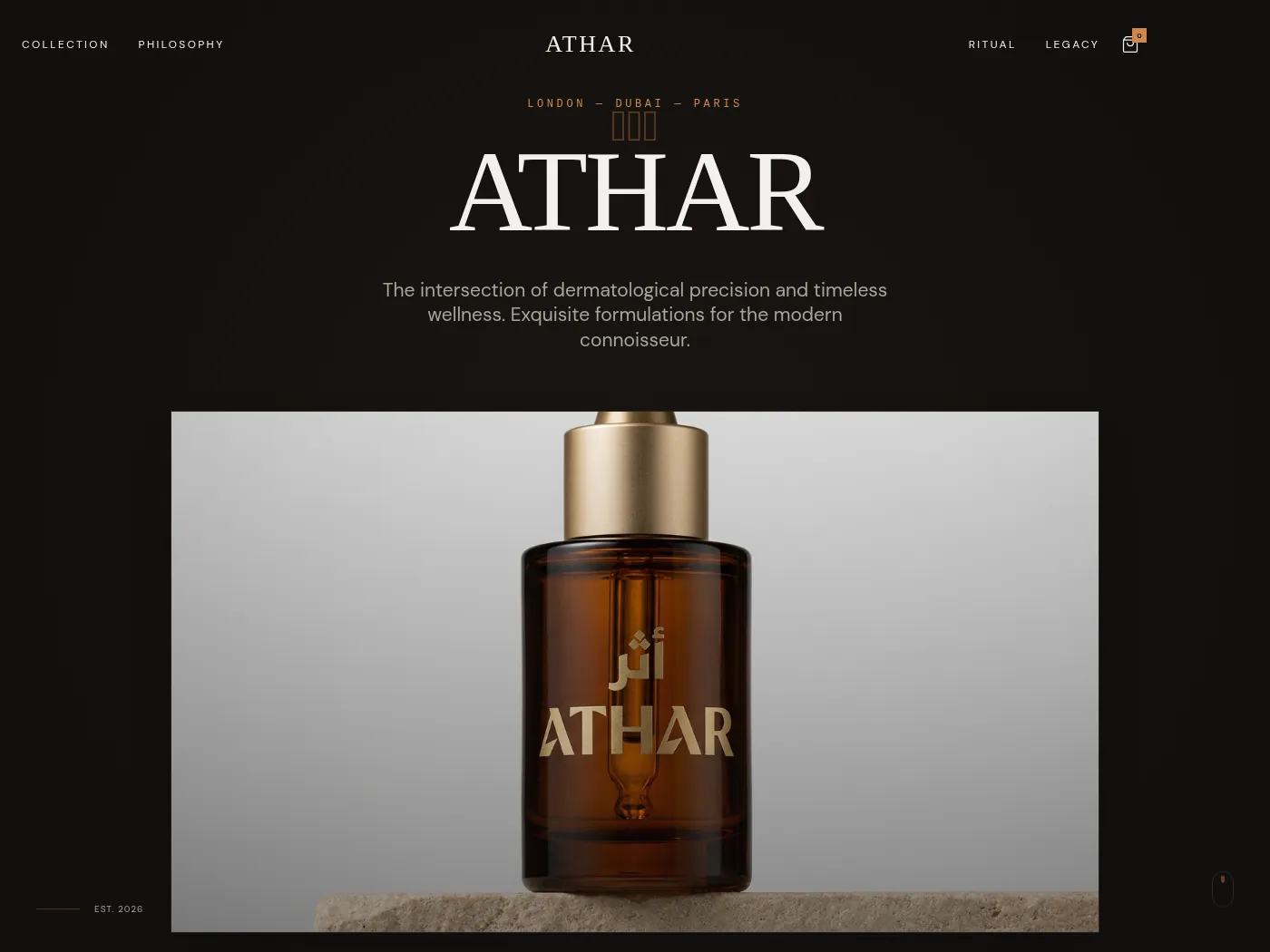 ATHAR Luxe Logo Mockup