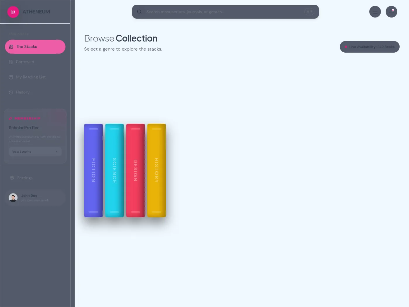 Modern Atheneum UI Kit