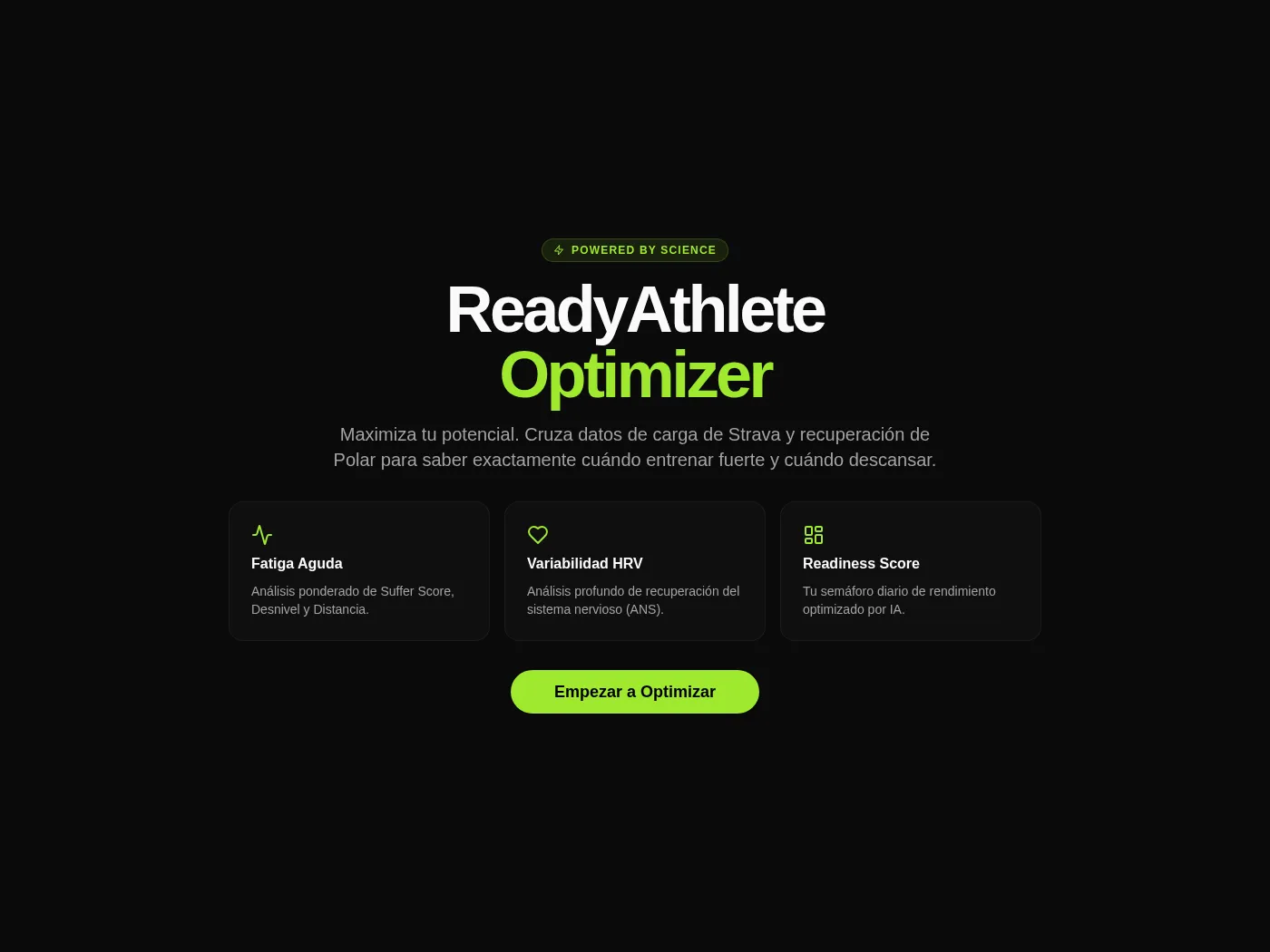 ReadyAthlete Optimizer