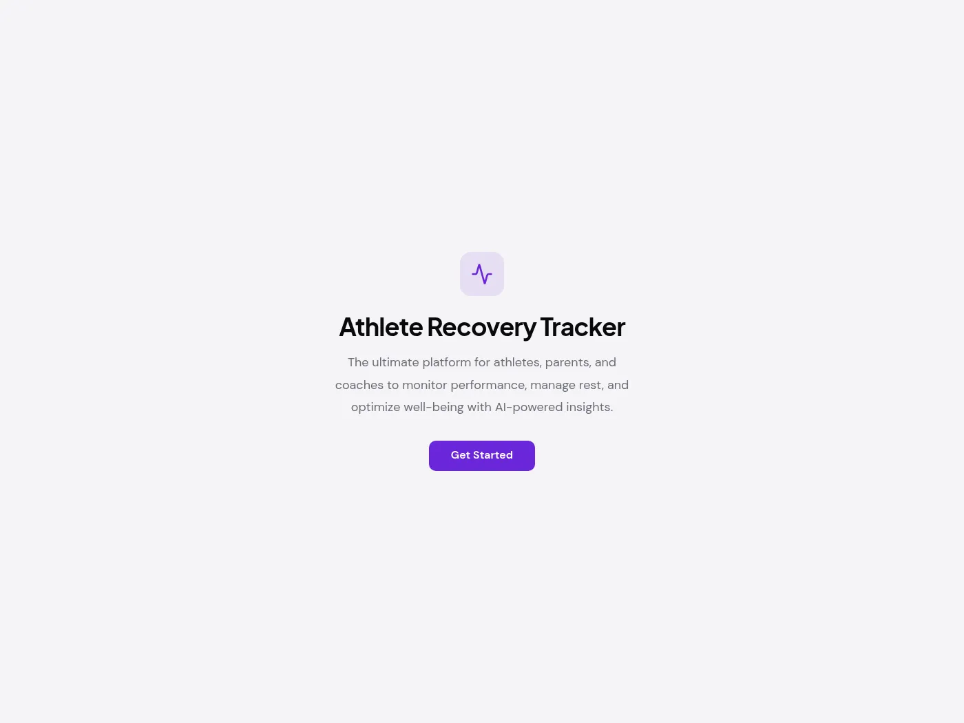 Athlete Recovery Tracker