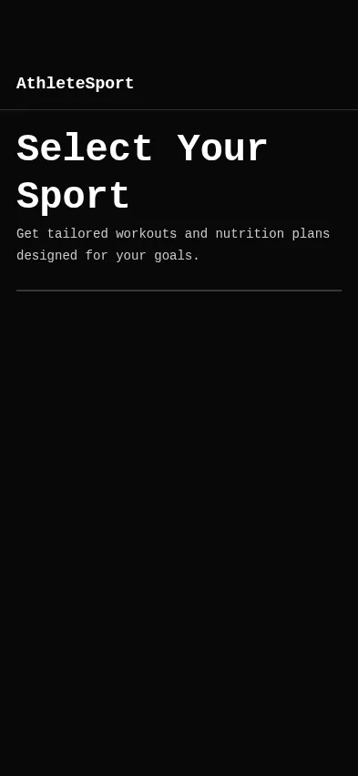 AthleteSport Coach
