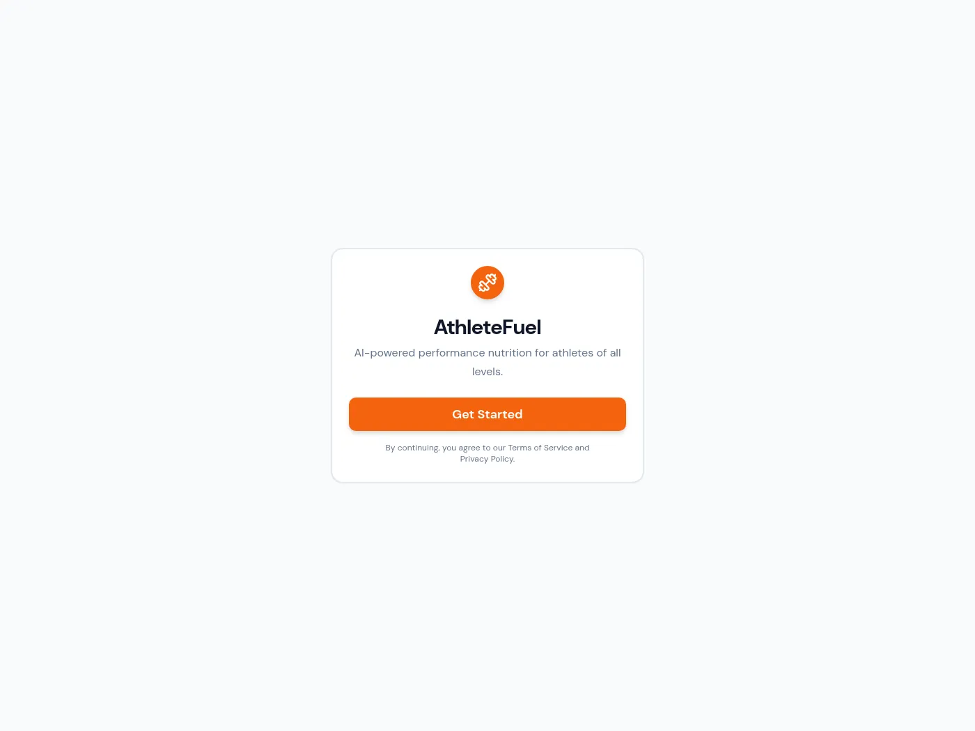 AthleteFuel AI Planner