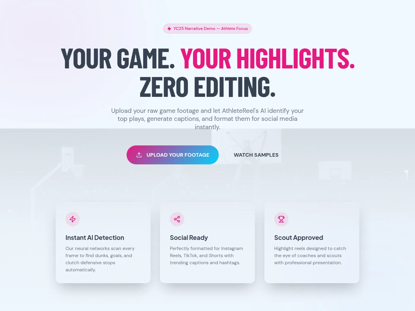 AthleteReel Highlights App