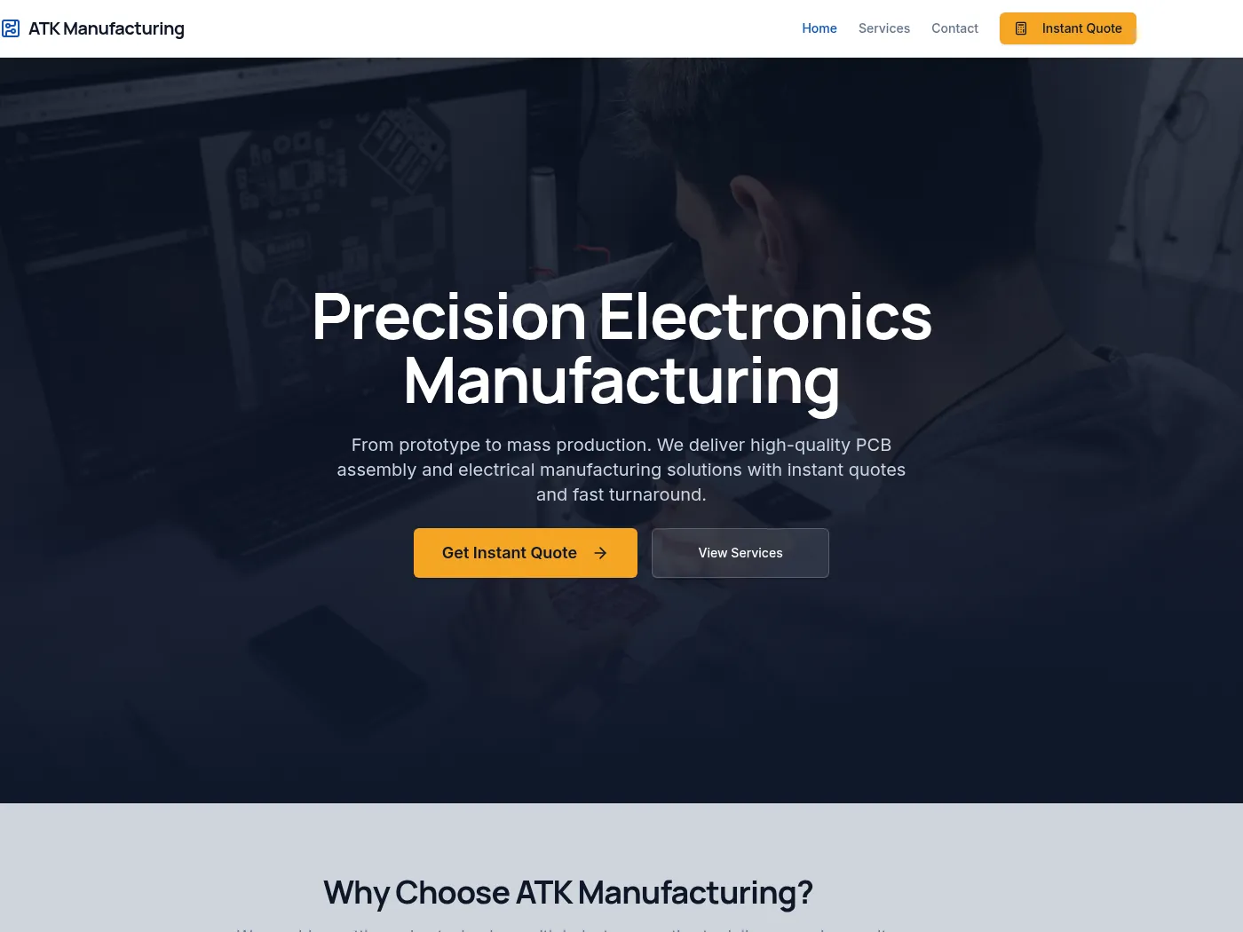 ATK Manufacturing Portal