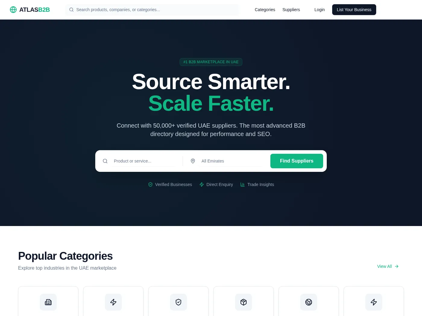 Atlas B2B Marketplace