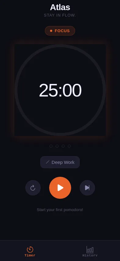 Atlas Pomodoro Timer