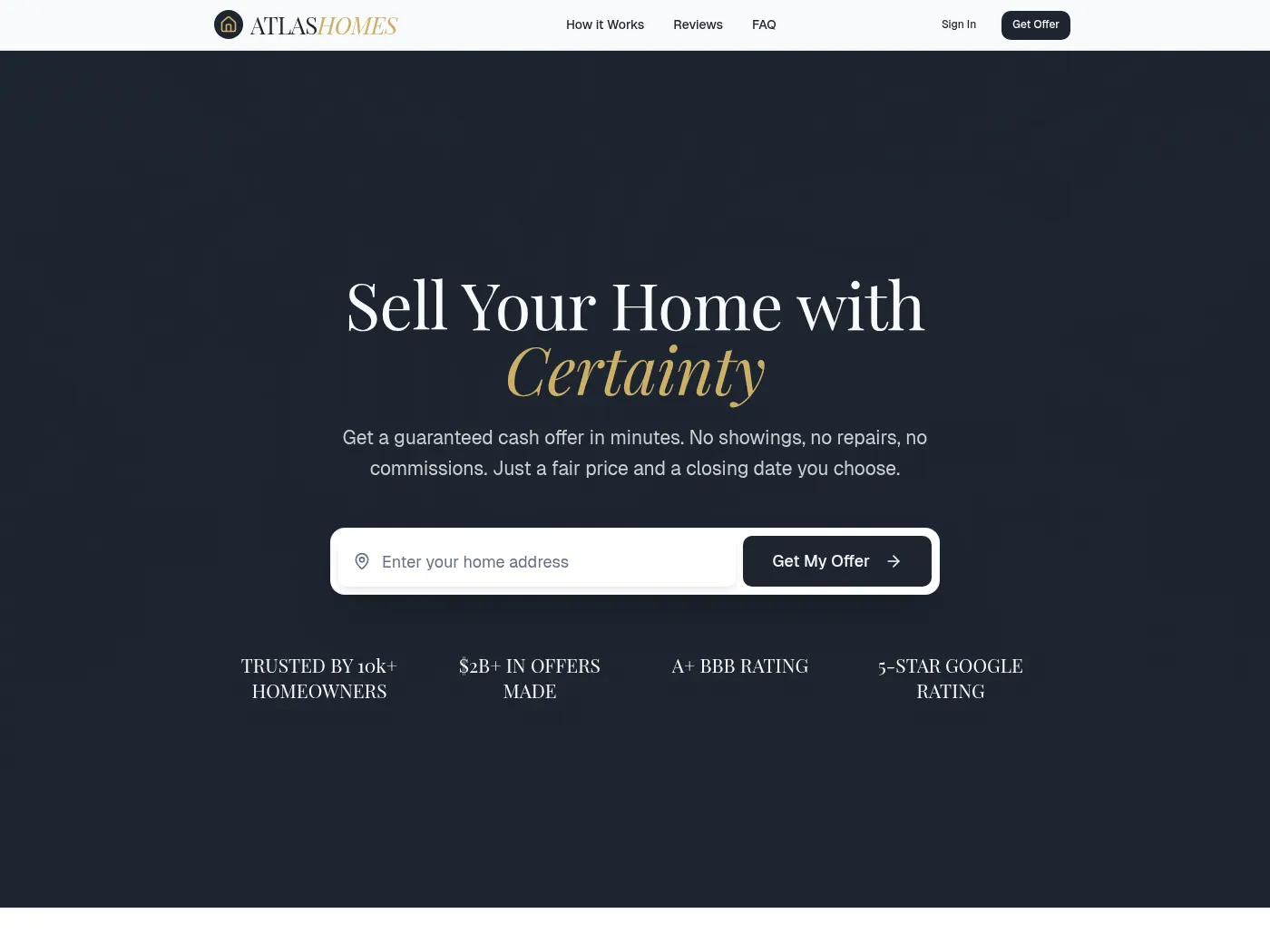 Atlas Homes Redesign