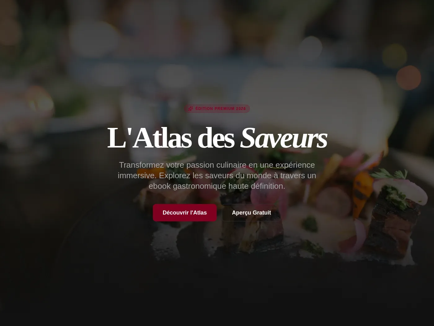 Atlas des Saveurs Ebook