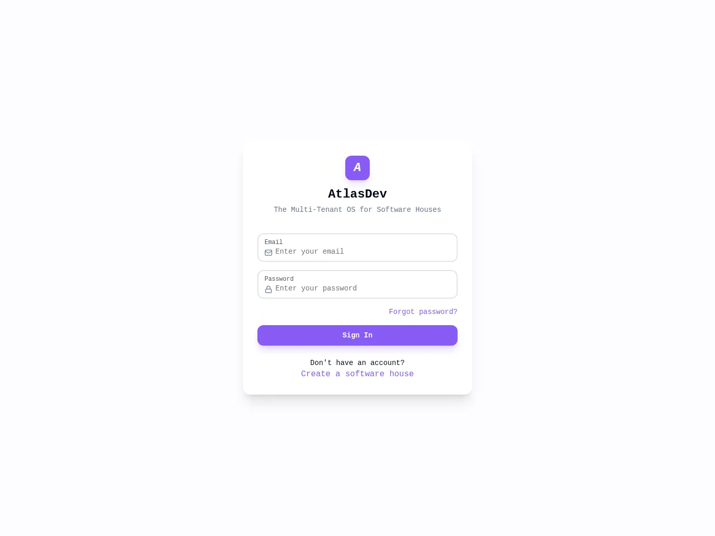 AtlasDev SaaS Manager