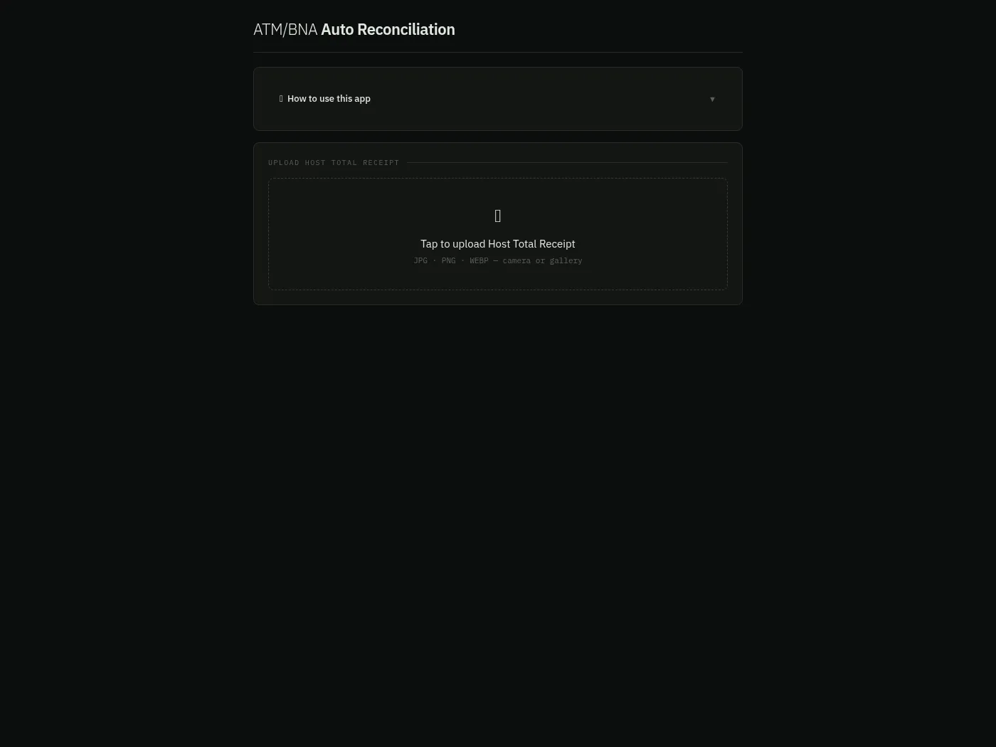 ATM Auto Reconciliation
