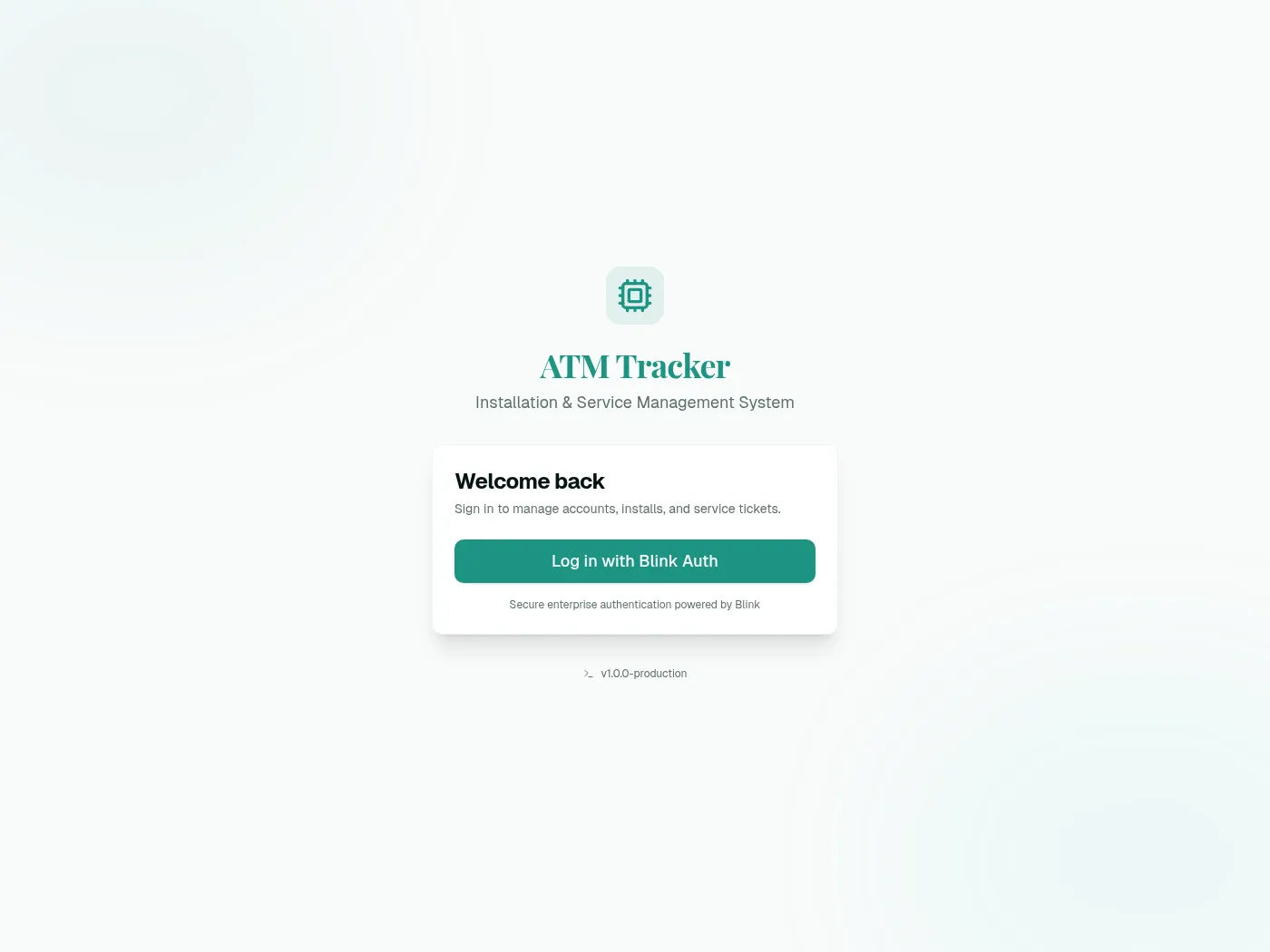 ATM Service Tracker