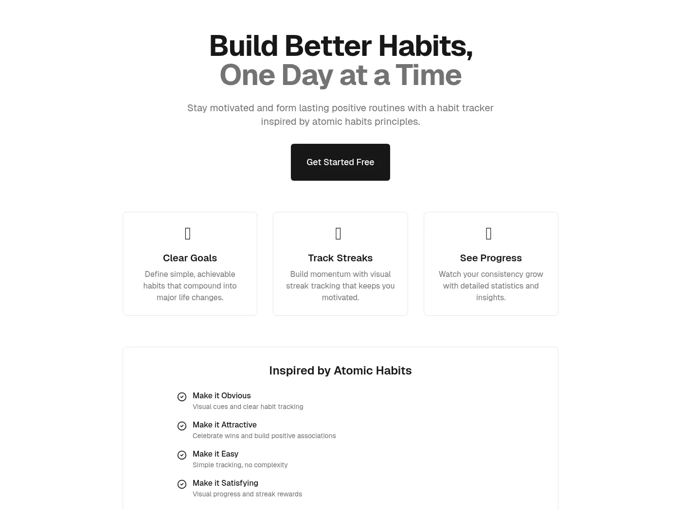 Atomic Habit Tracker