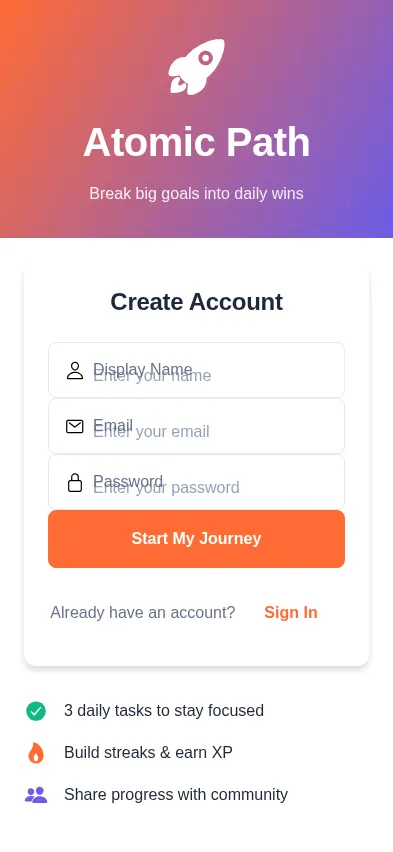 Atomic Path App