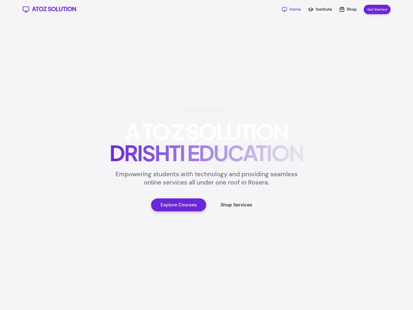 A to Z 3D Website