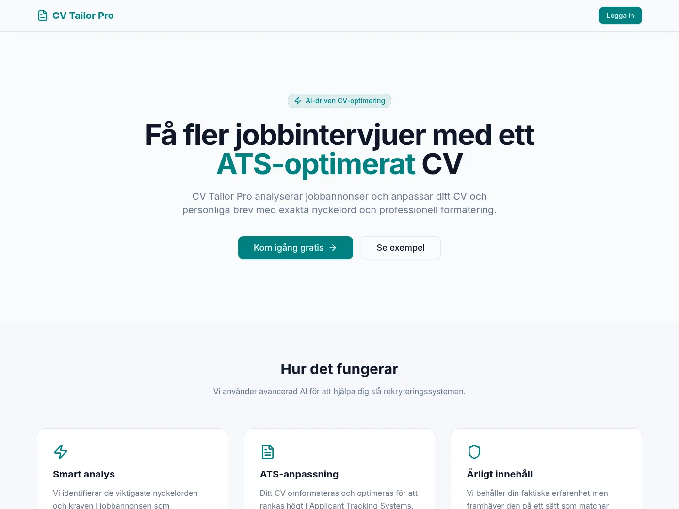 CV Tailor Pro