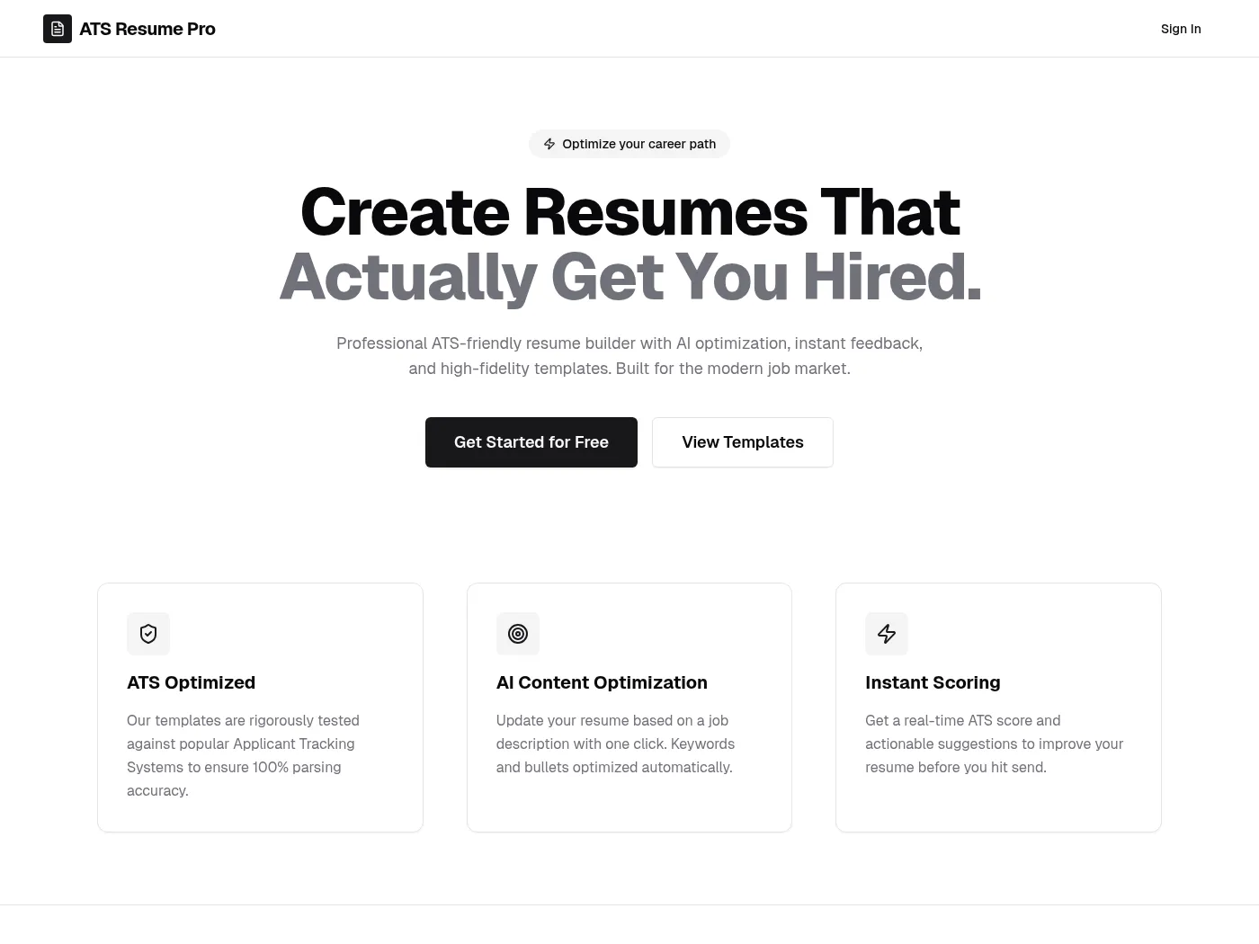 ATS Resume Pro
