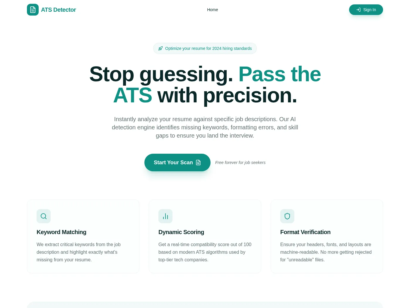 ATS Resume Detector