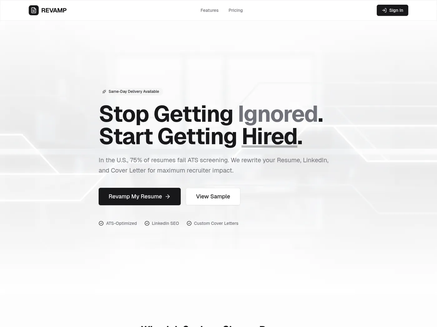 ATS Resume Revamp