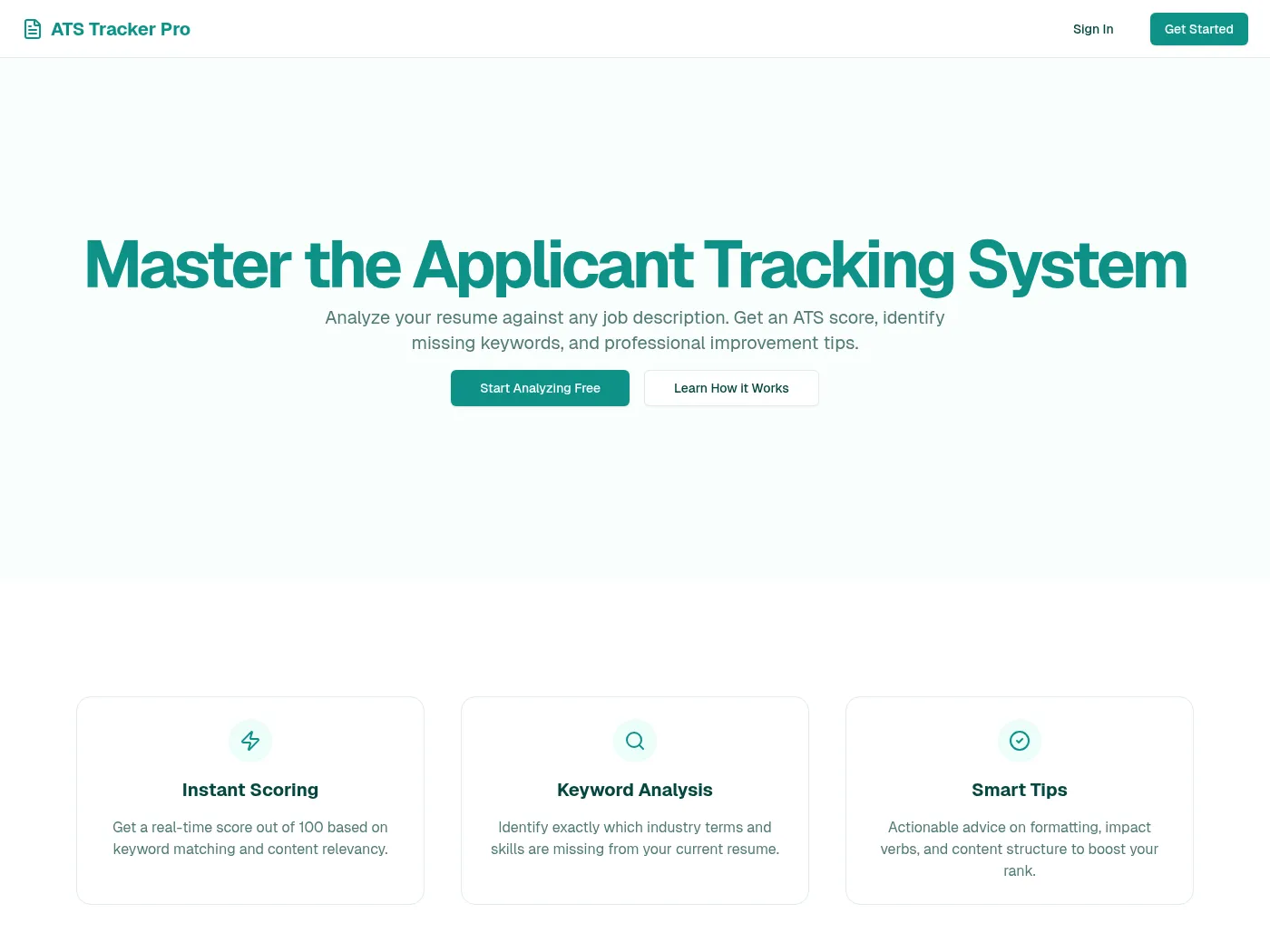 ATS Tracker Pro