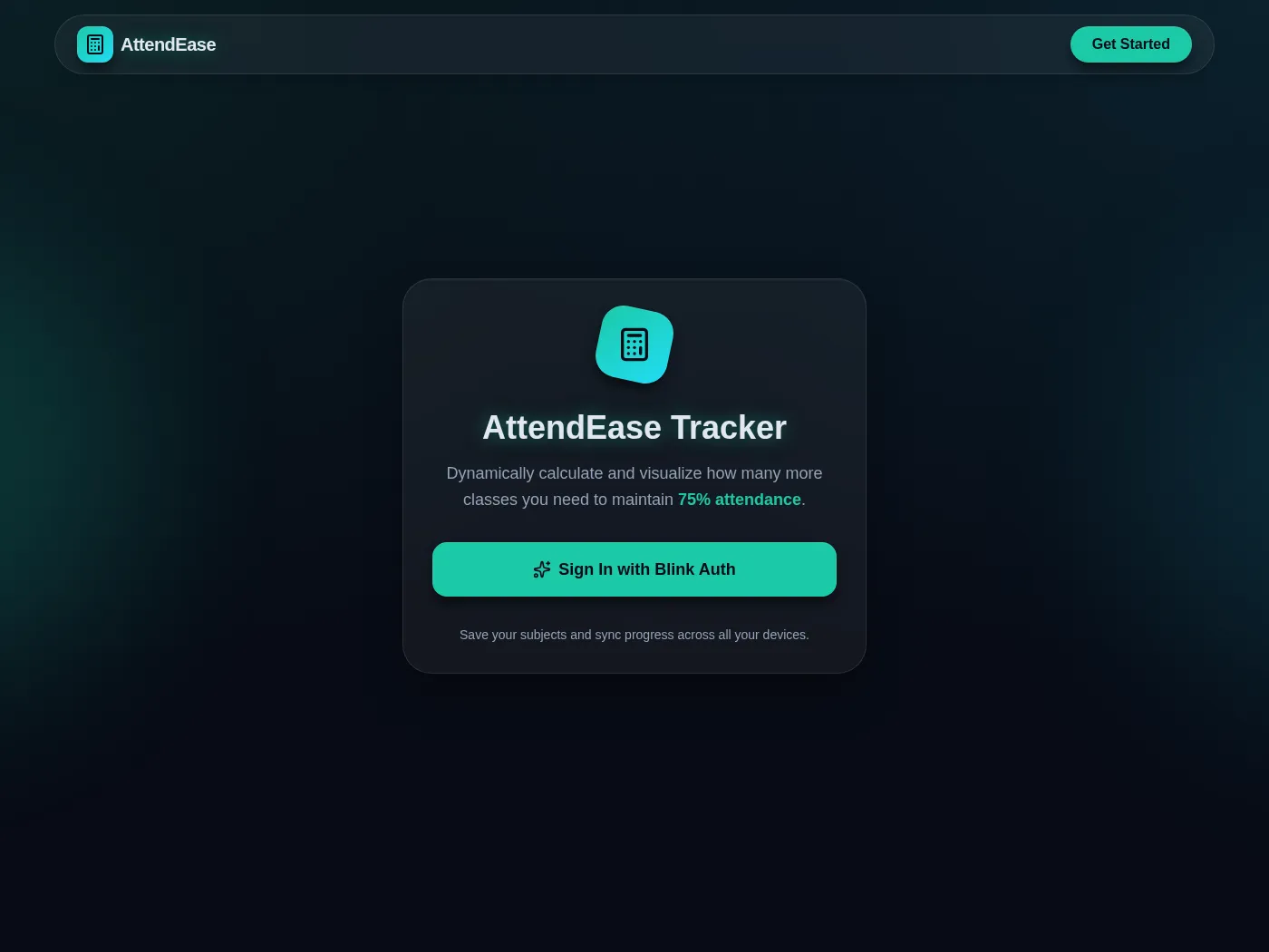 AttendEase Tracker