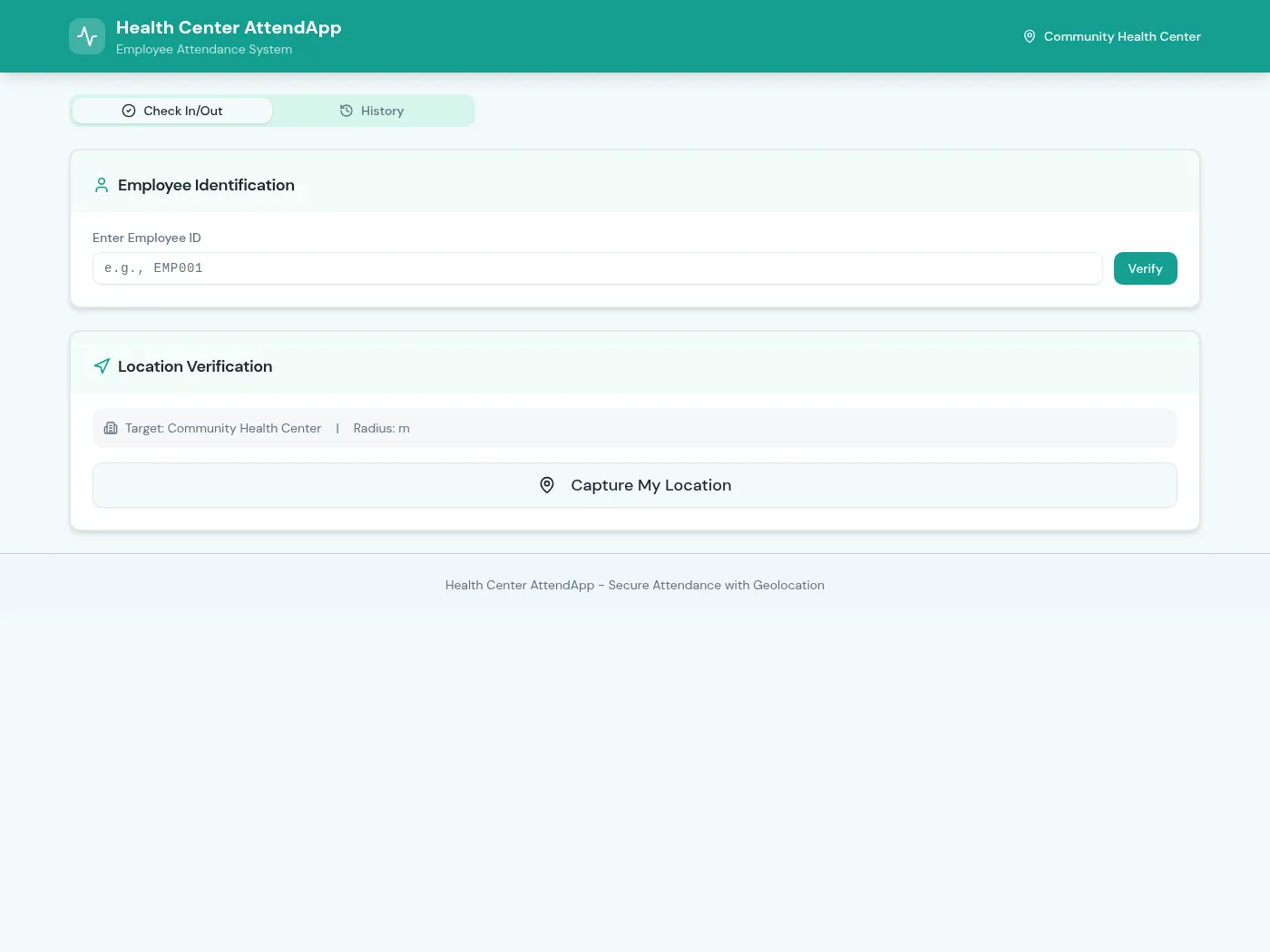Health Center AttendApp