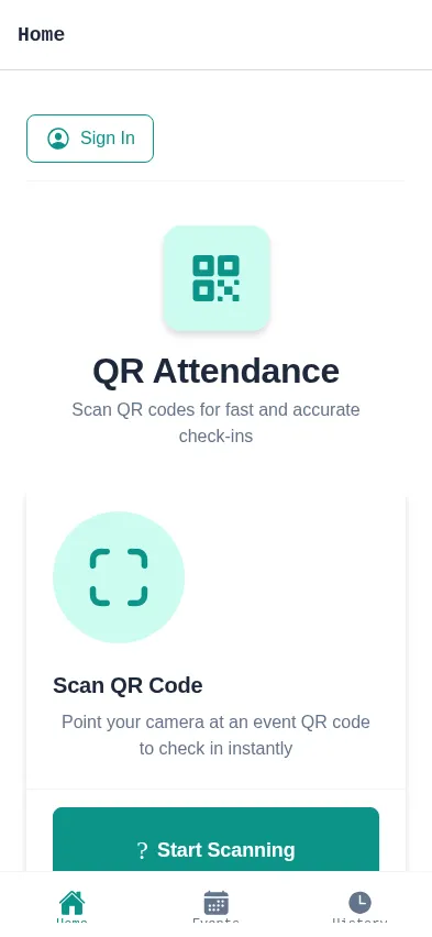 QR Attendance App