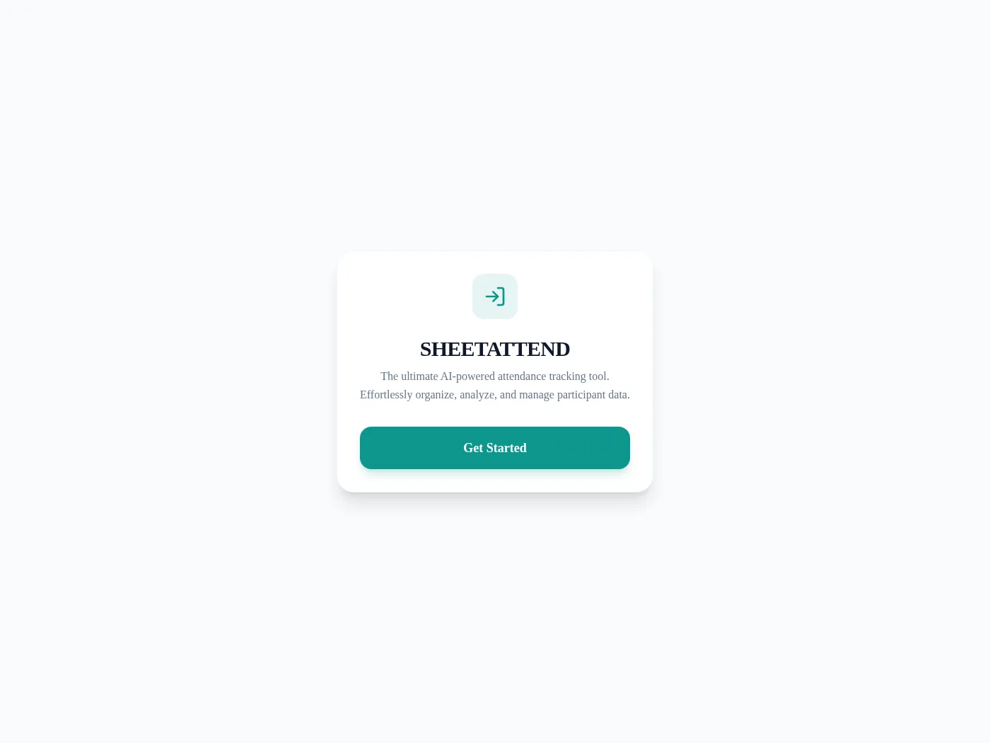 SheetAttend Tracker