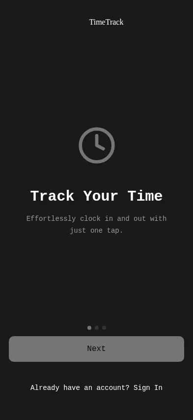 TimeTrack Mobile Attendance