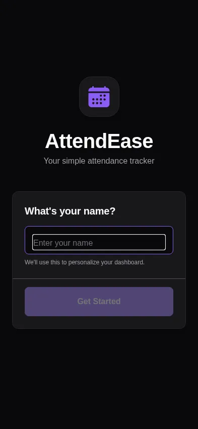 AttendEase Mobile Tracker