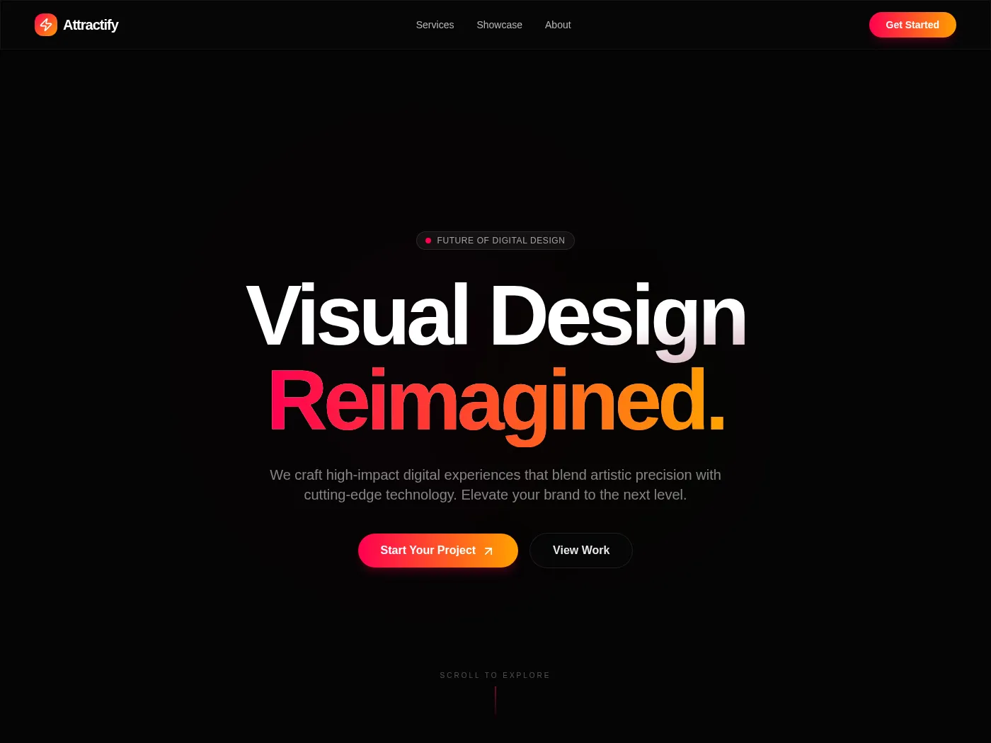 Attractify UI Design