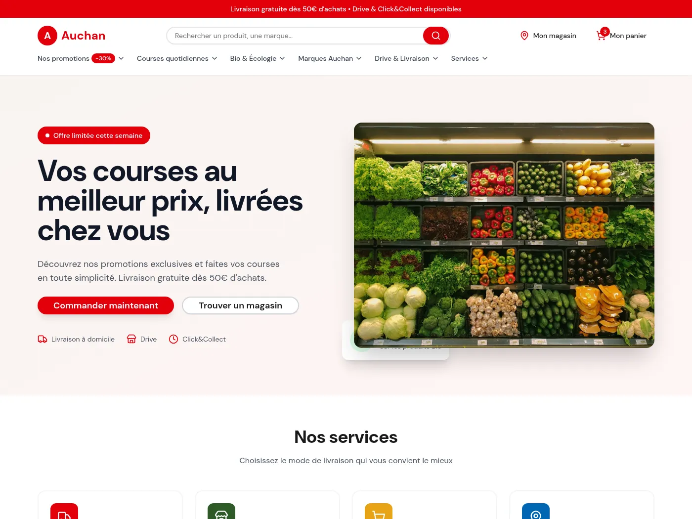 Auchan Web Presence