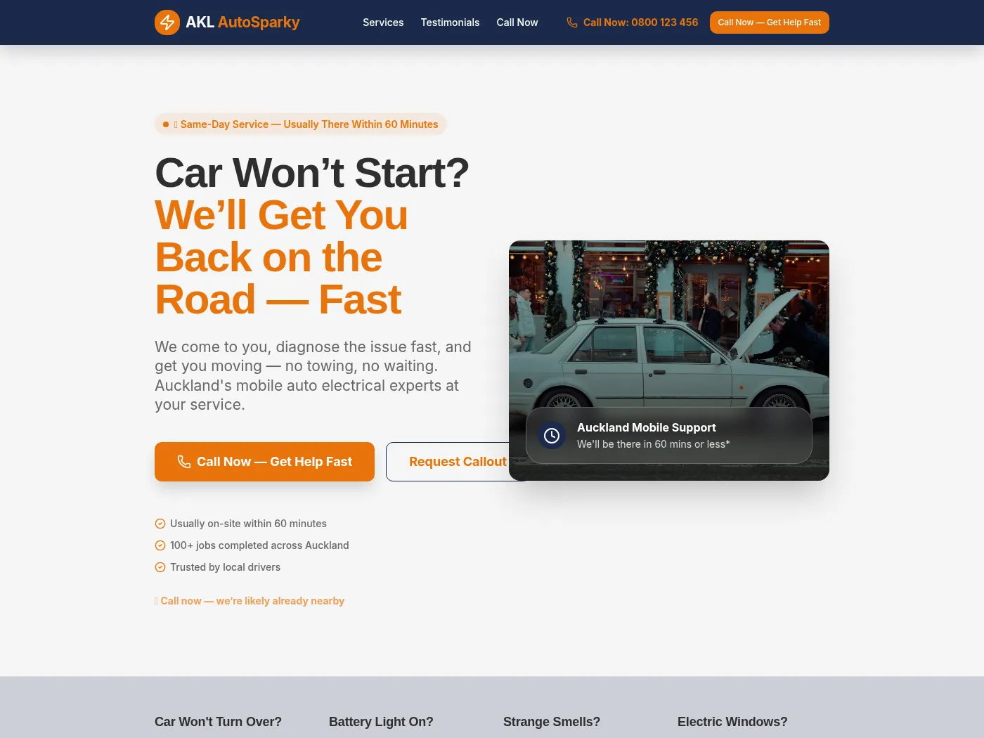 Auckland Auto Sparky Site