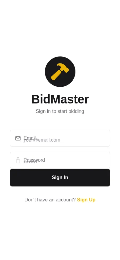 BidMaster Mobile