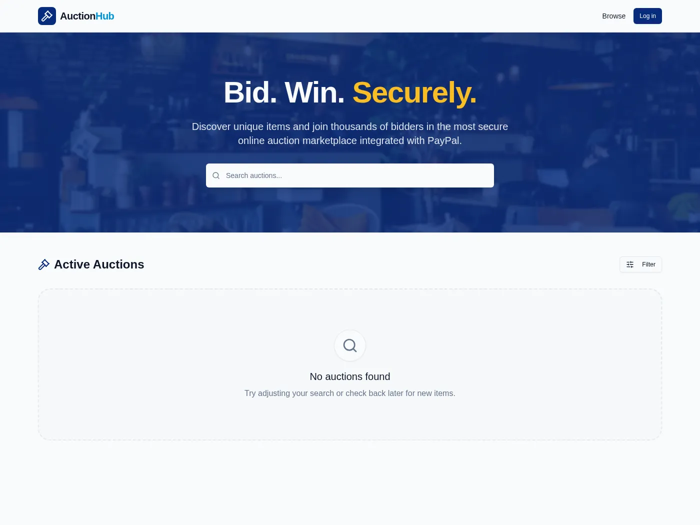 PayPal Auction Hub