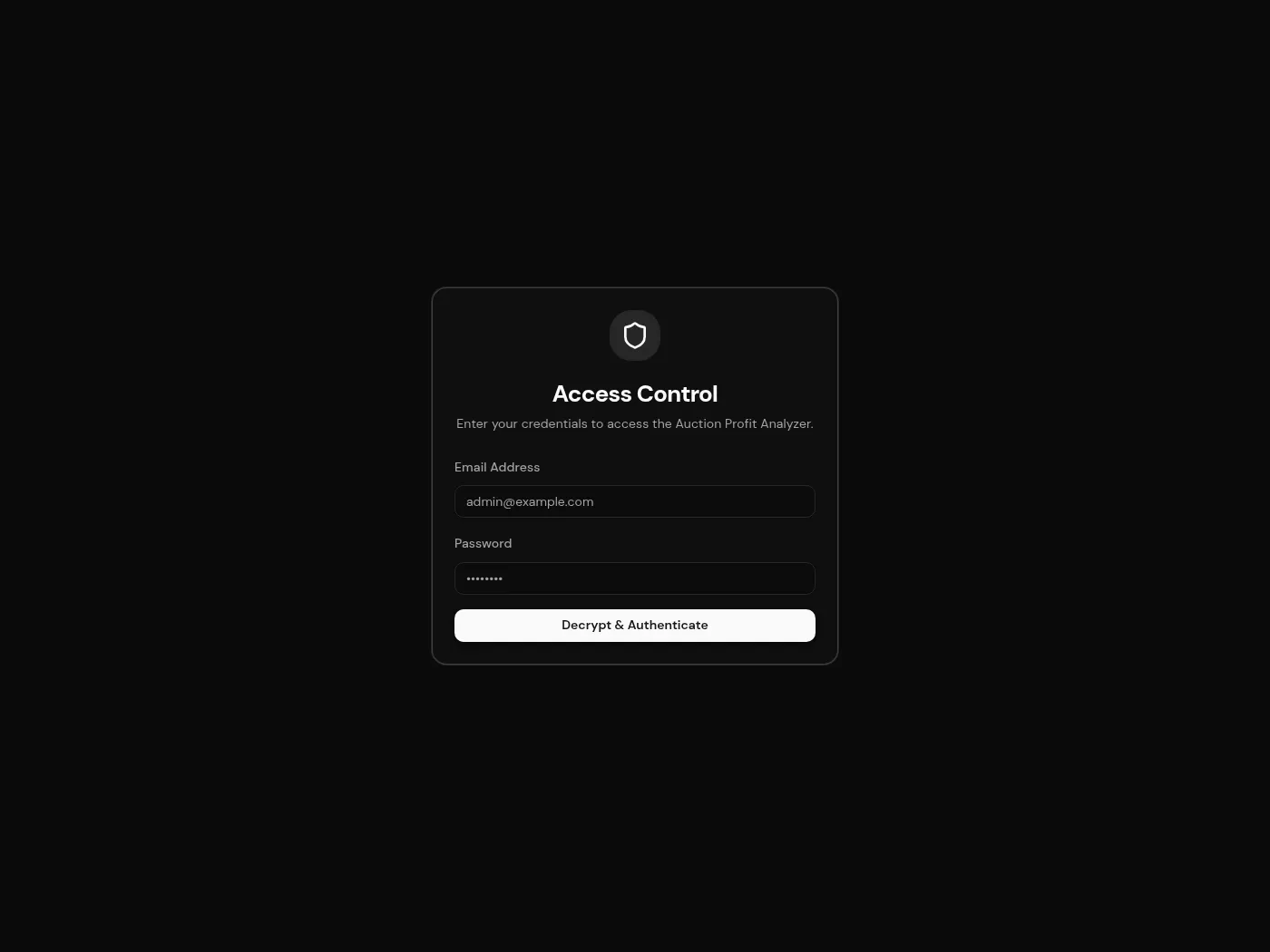Auction Profit Analyzer