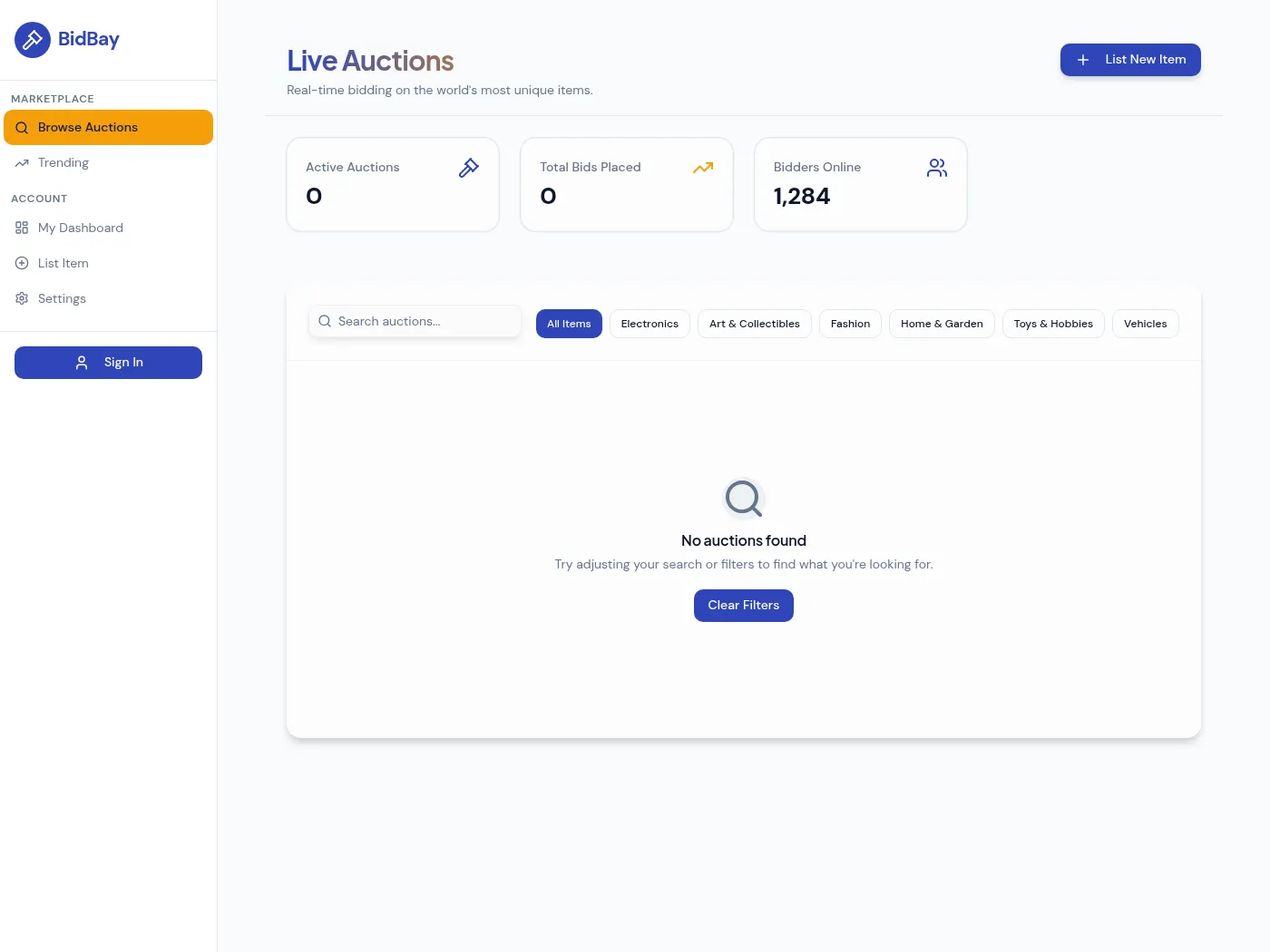 BidBay Auction Platform
