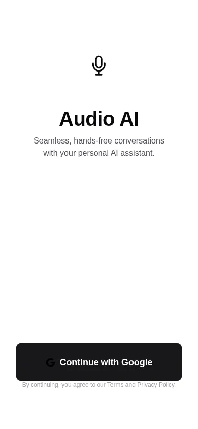 Audio AI Chatbot App